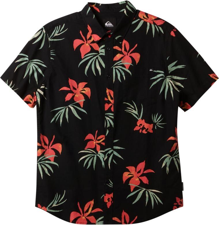 Quiksilver Apero Classic SS Black Aop Mix Bag Shirts : Snowleader