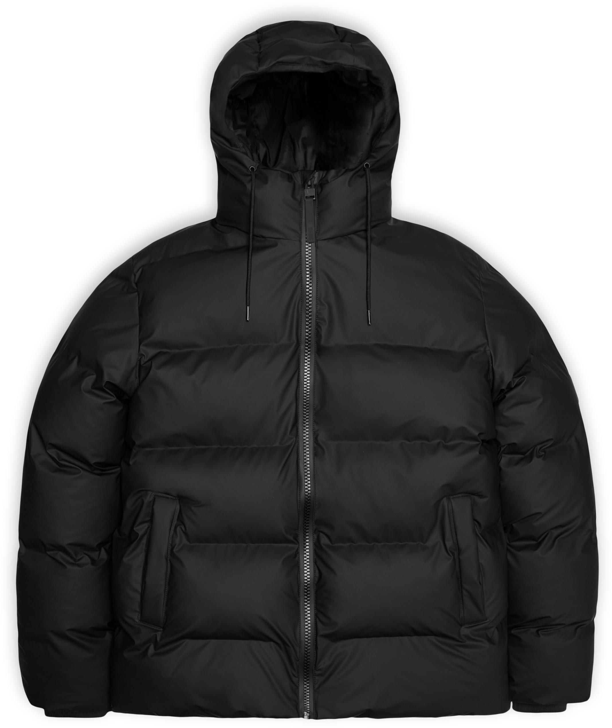 Rains Alta Puffer Jacket Black Down Jackets : Snowleader