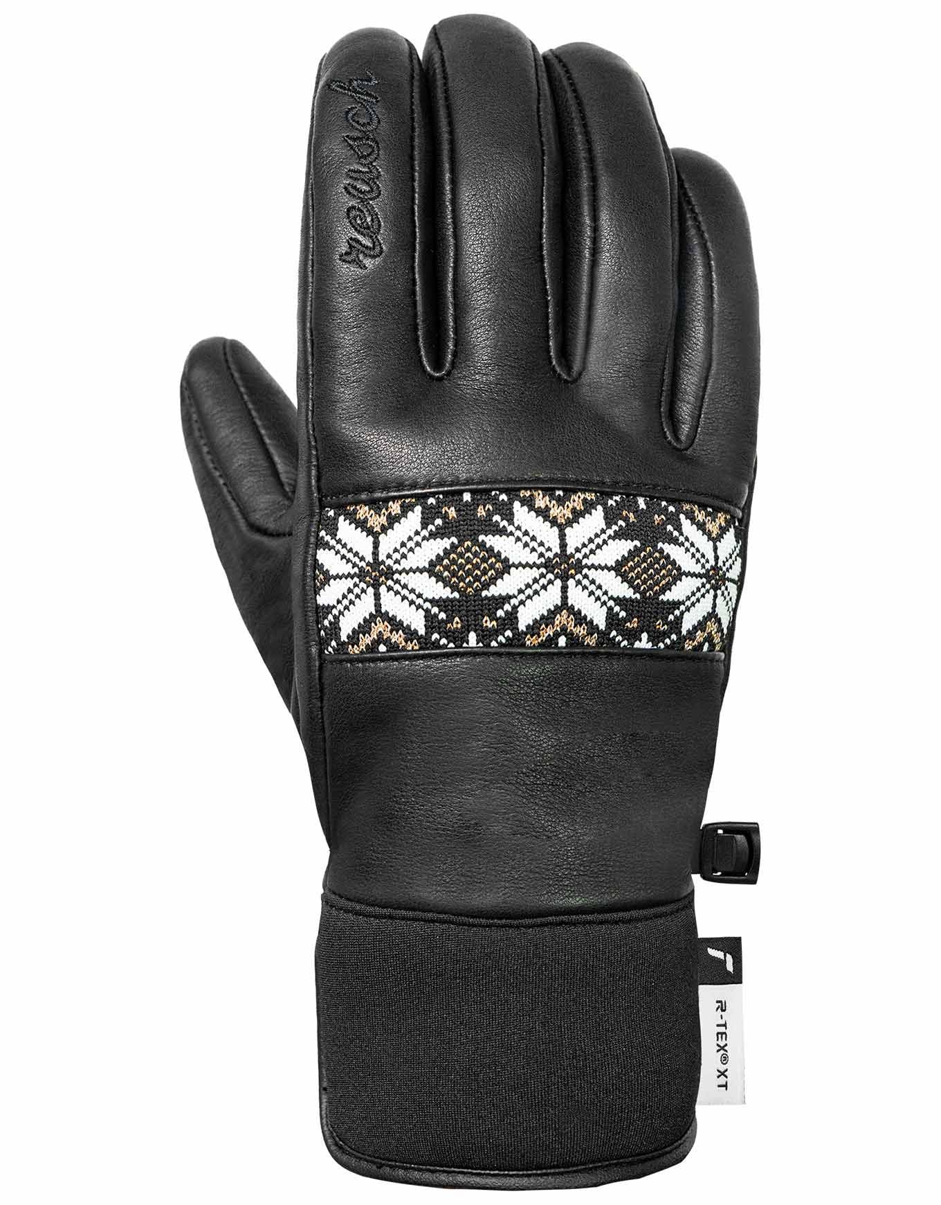 Reusch Reusch Charlize R-TEX® XT Black/White/Gold Women's ski gloves ...
