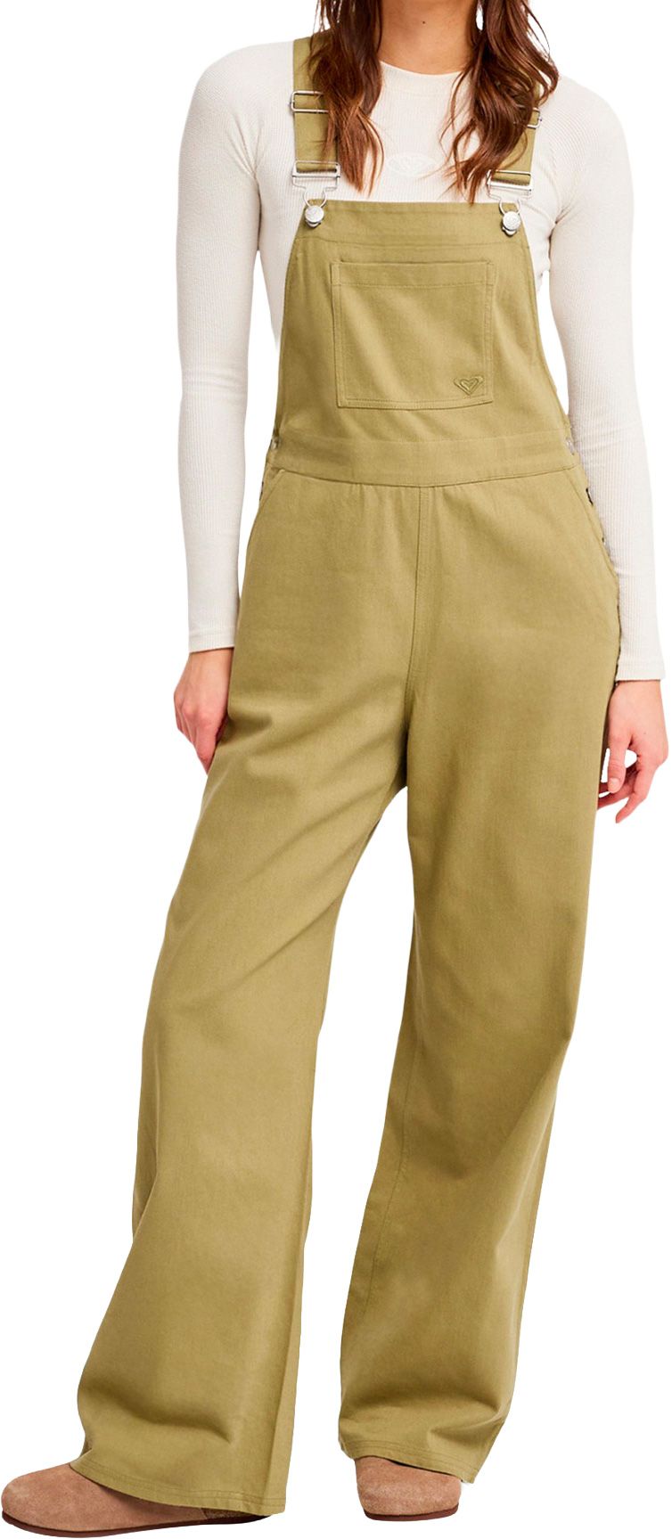 Roxy Trail Blazer Twill Jumper Overall Oil Green Women's Jumpsuits ...