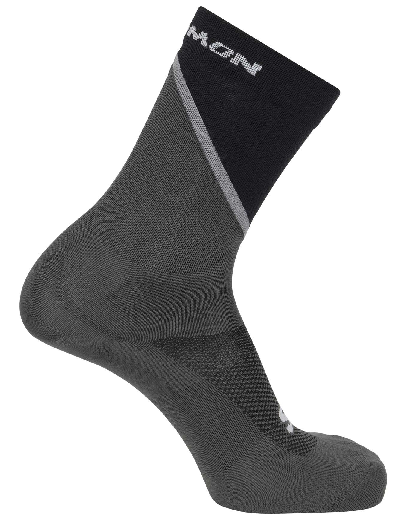 Salomon Socks Pulse Crew Black/Monument/Magnet Trail running socks ...