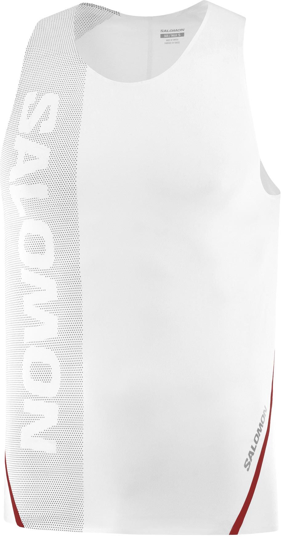 Salomon S/Lab Speed Singlet M White/Deep Black Trail running T-shirts ...