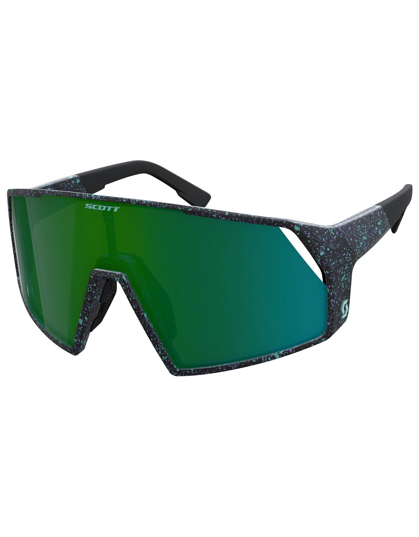 Scott Pro Shield Terrazzo Black / Green Chrome Sonnenbrillen : Snowleader