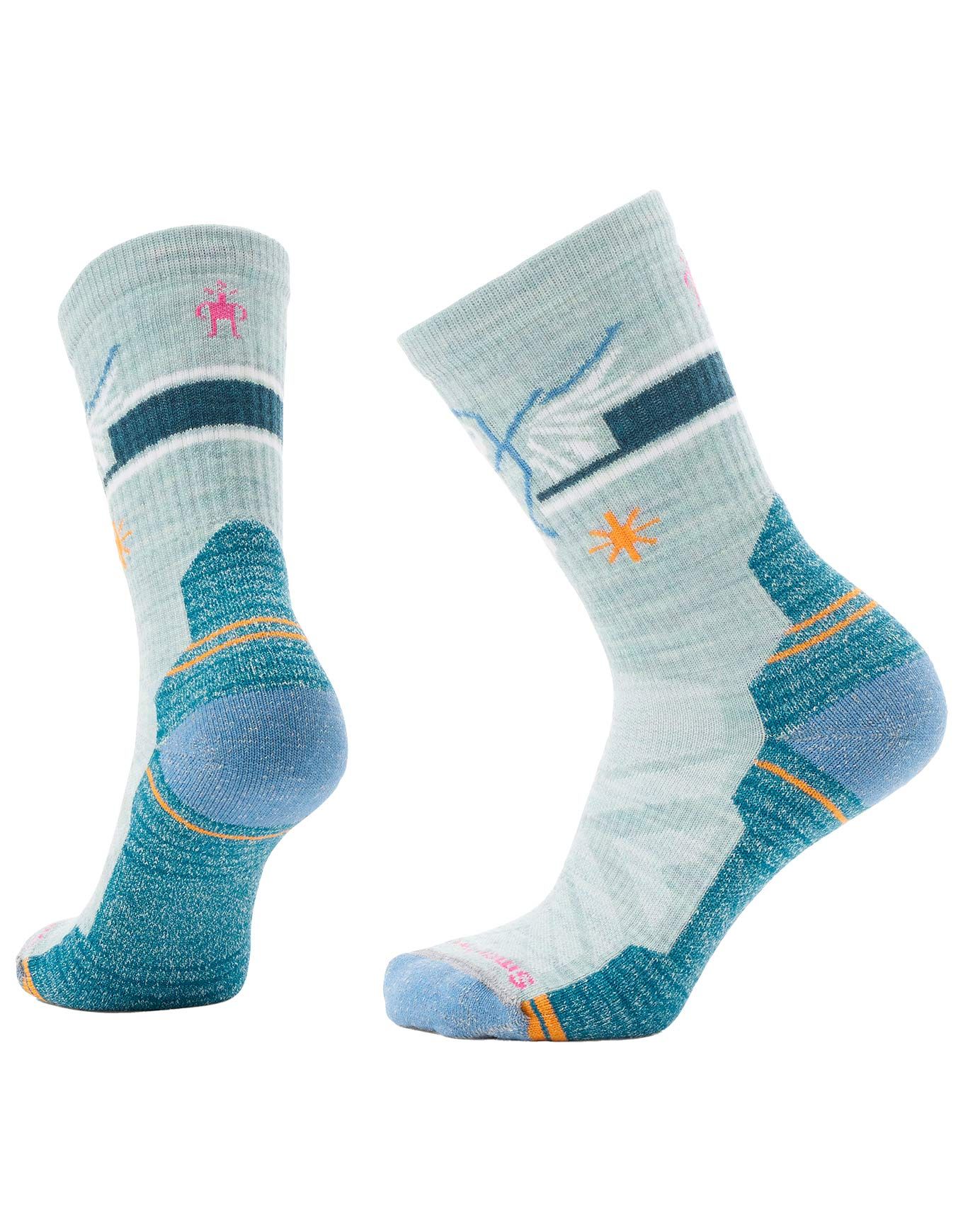 Smartwool W Hike Light Cushion Hoo Who Crew Socks Frosty Green Women's ...