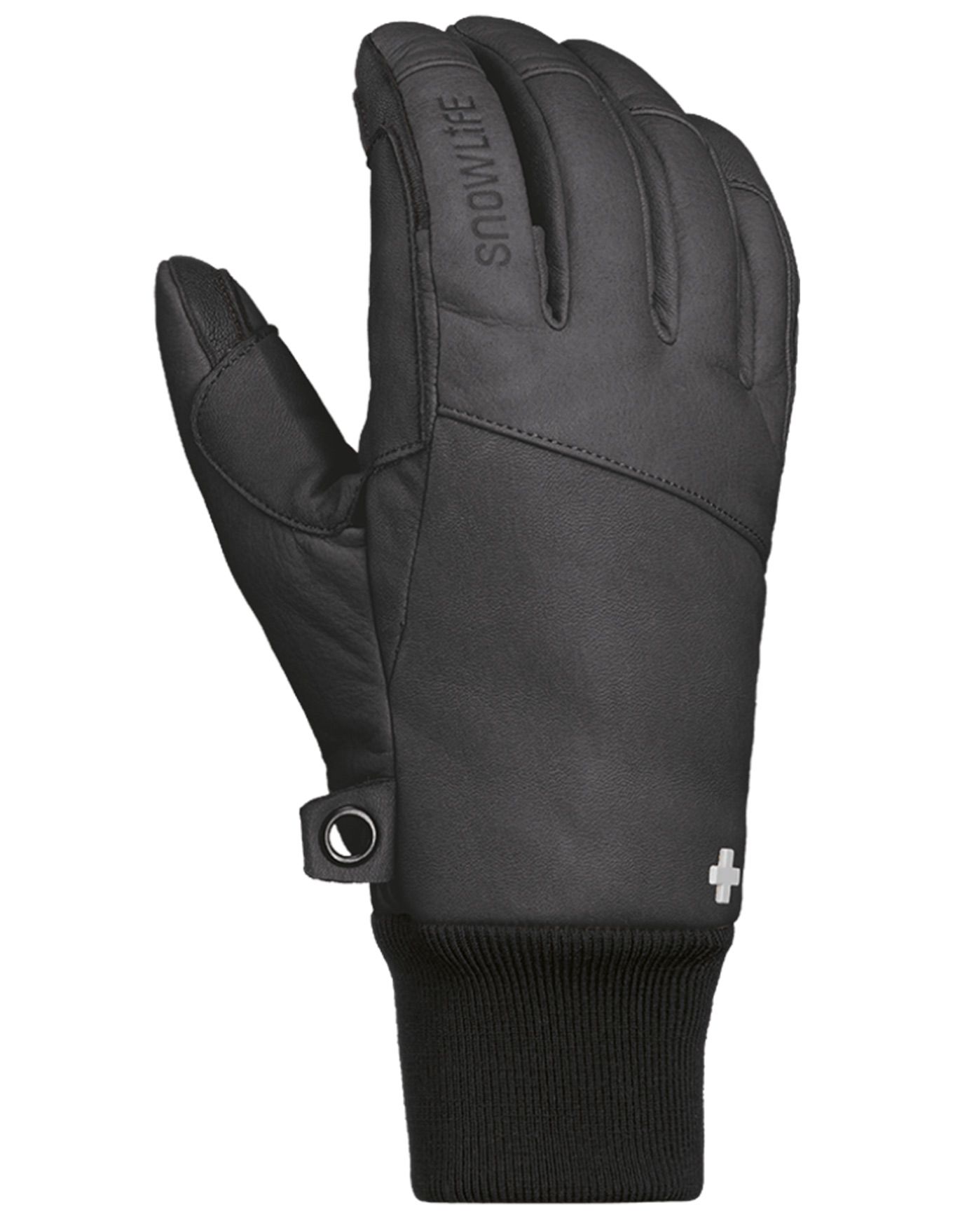 Snowlife SGlove Leather Black Ski touring gloves : Snowleader