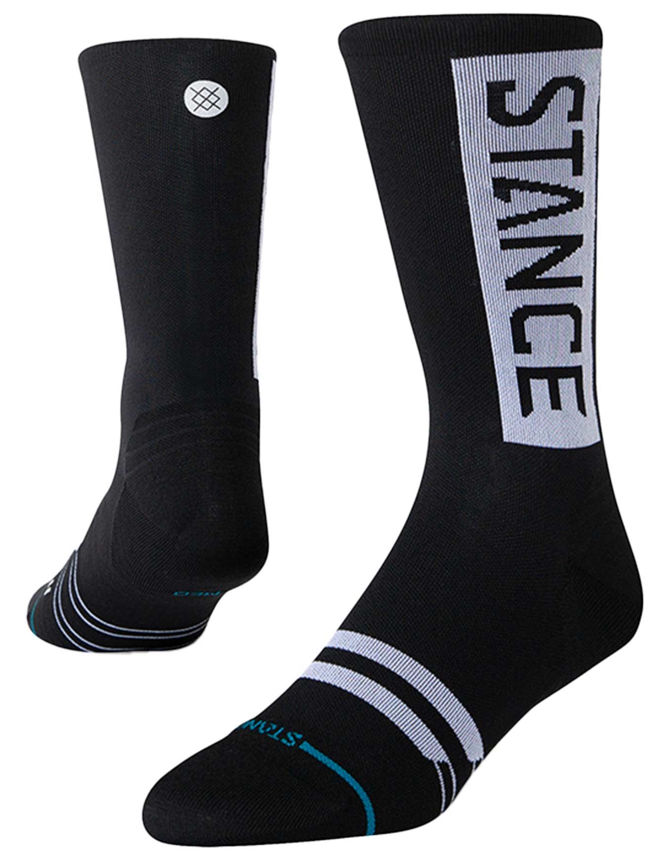 Stance OG UL Crew Black Trail running socks : Snowleader