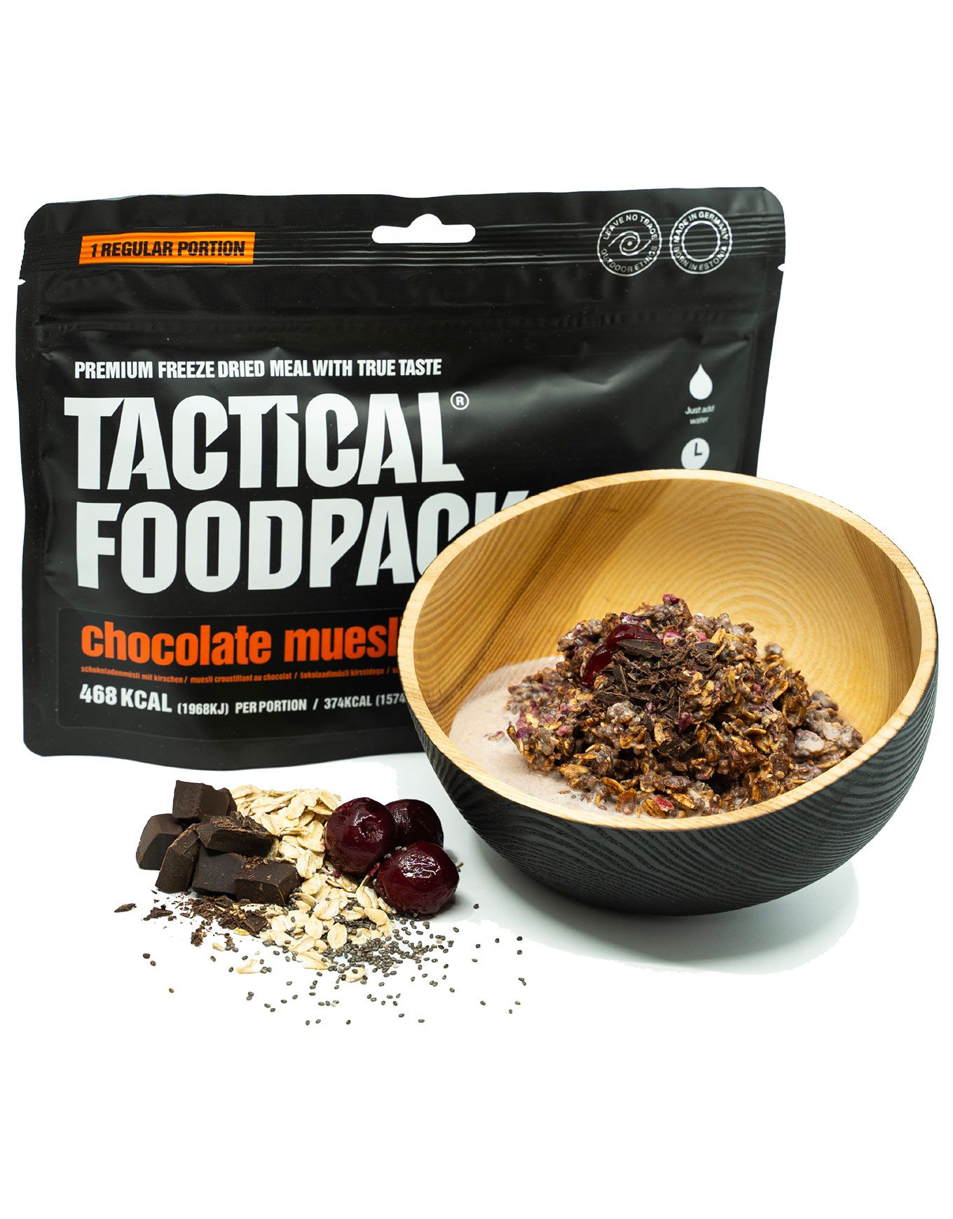 Tactical Foodpack Muesli Au Chocolat Et Aux Cerises 125g Freeze-dried ...