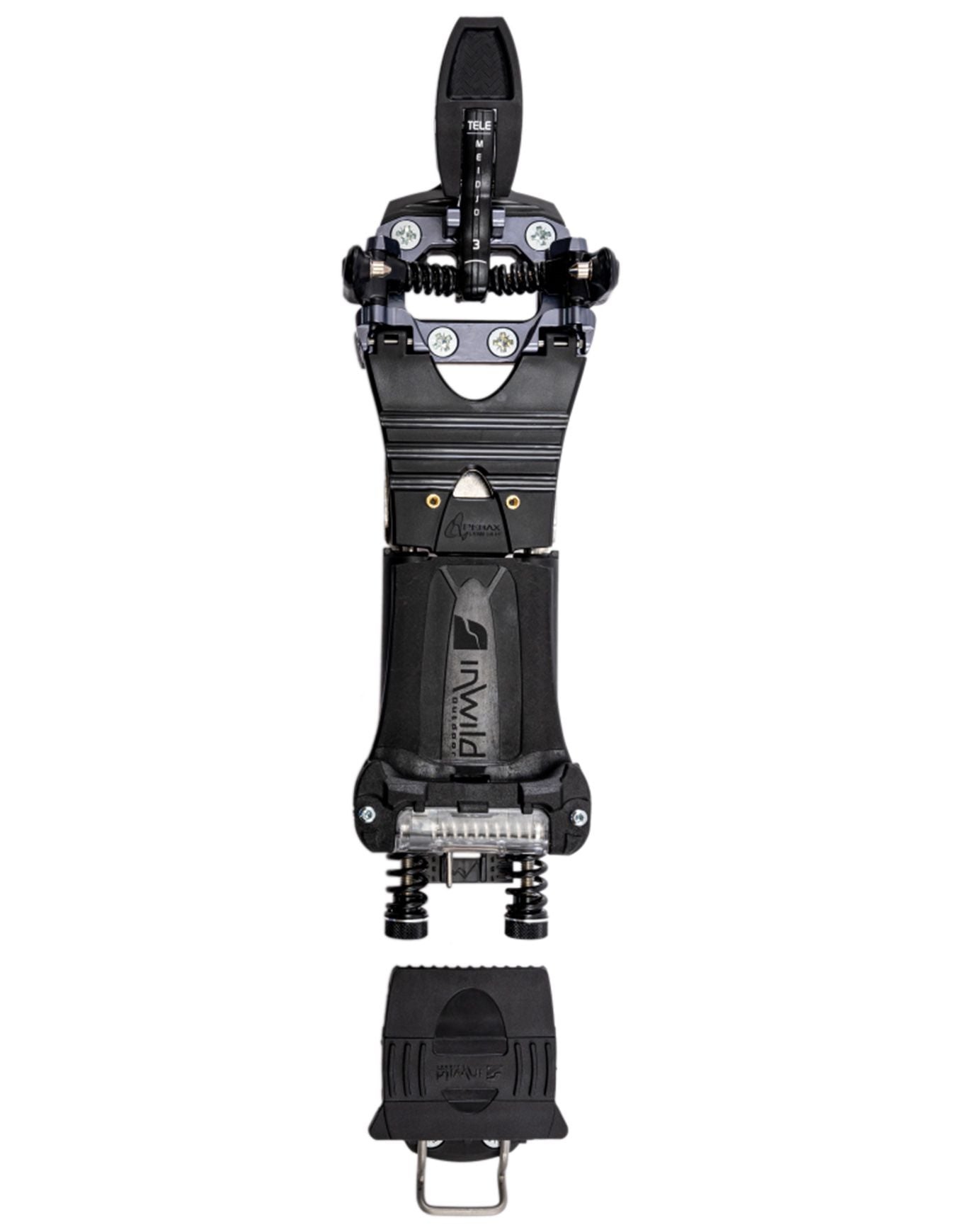 The M Equipment Meidjo 3 SR Black Telemark ski bindings : Snowleader