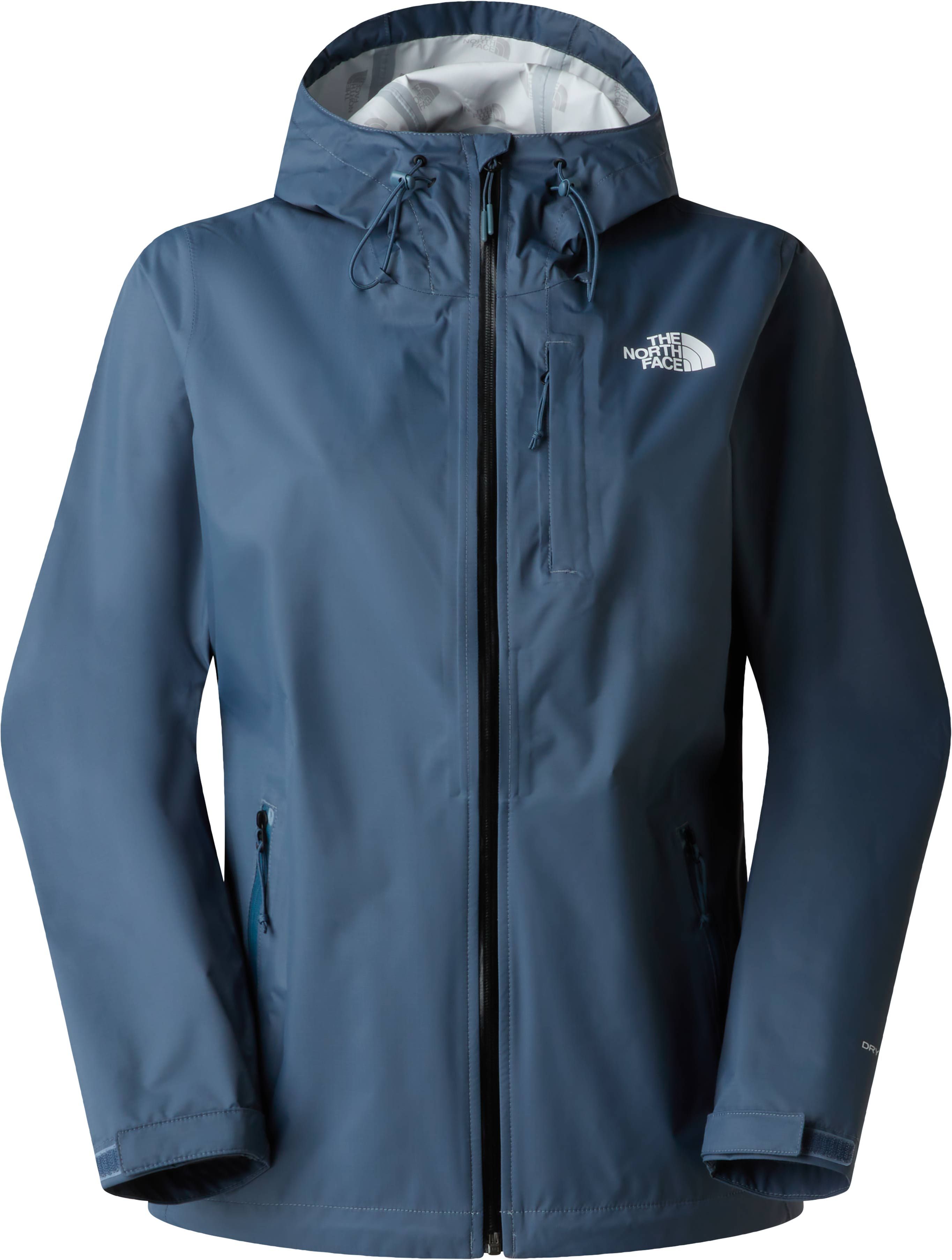 The North Face W Alta Vista Rain Jacket Granite Grey Women's walking ...