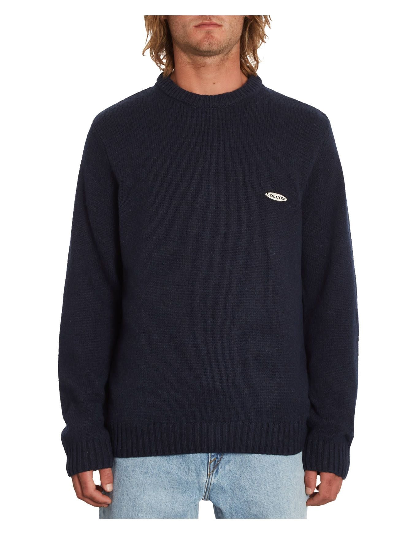Volcom Edmonder Sweater Navy Jumpers : Snowleader