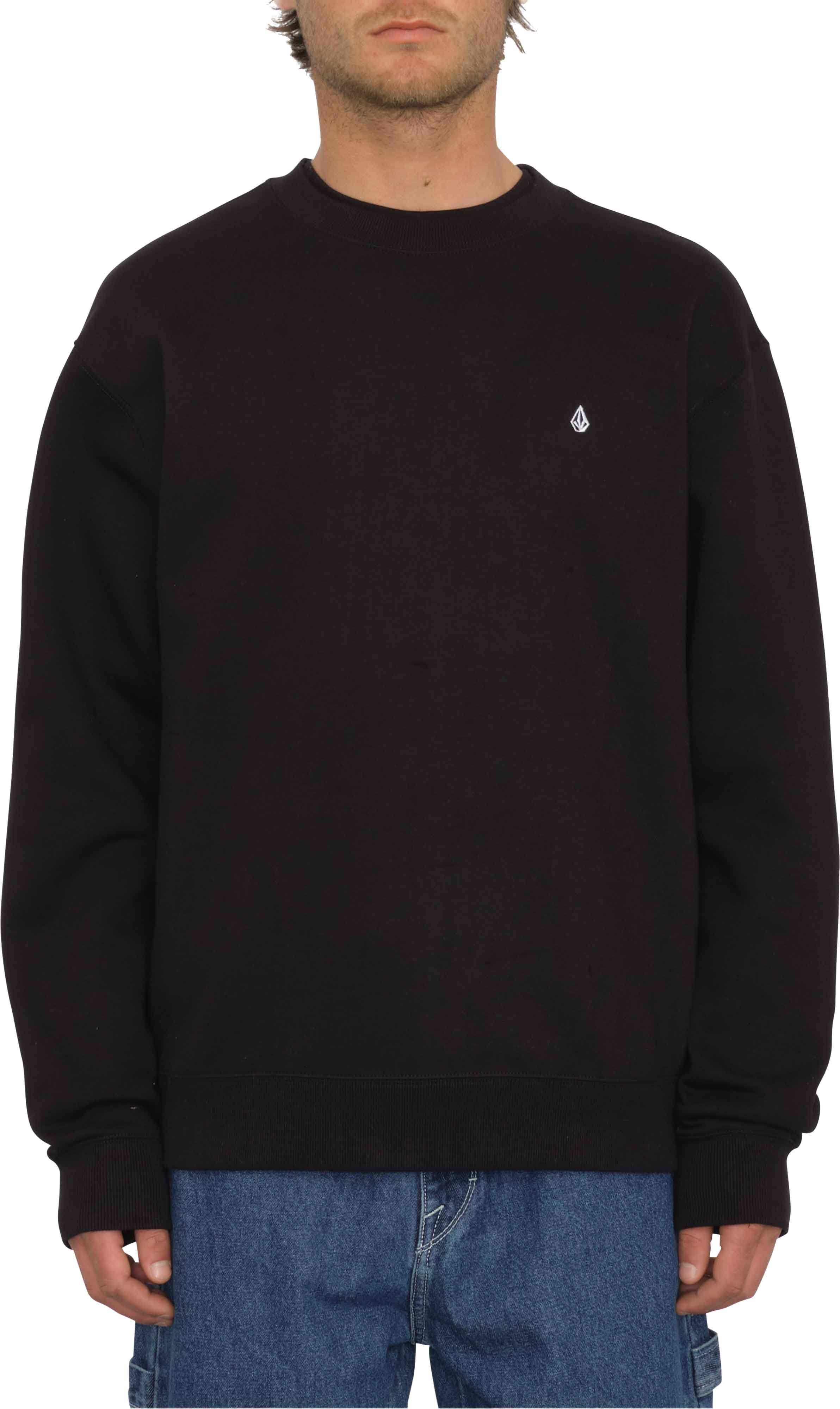 Volcom Single Stone Crew Black Sweatshirts und Fleecejacken : Snowleader