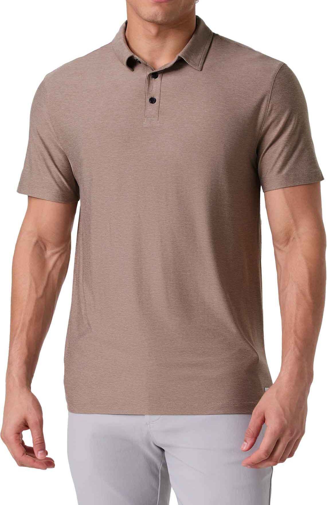 Vuori Strato Tech Polo M Mocha Heather Polos : Snowleader