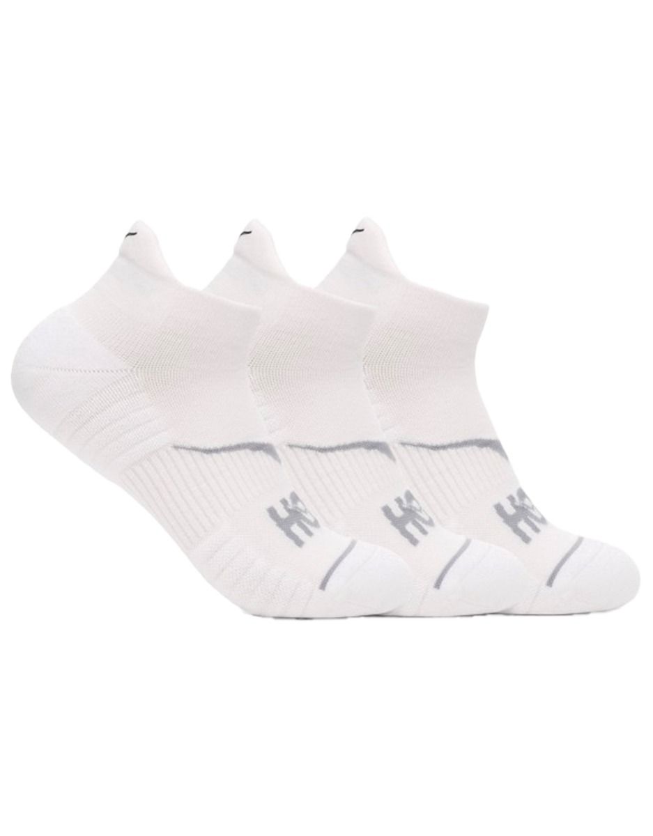 Hoka No-Show Run Sock 3-Pack White / White / White Trail running socks ...