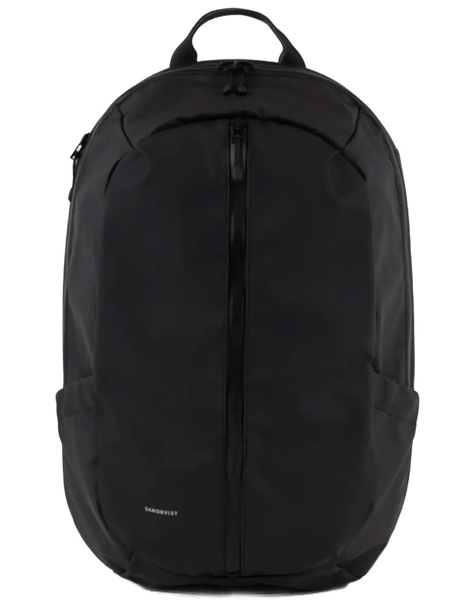 Sandqvist Stream Zipper Backpack Black Sacs à dos : Snowleader